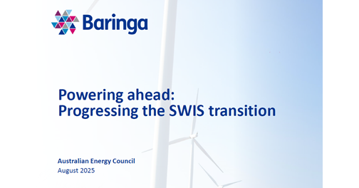 Powering Ahead Progressing the SWIS Transition